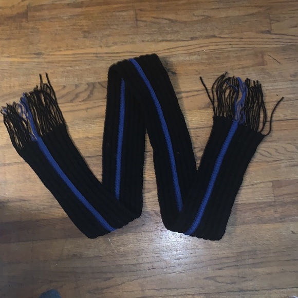 Handmade | Accessories | Crocheted Handmade Thin Blue Line Scarf | Poshmark